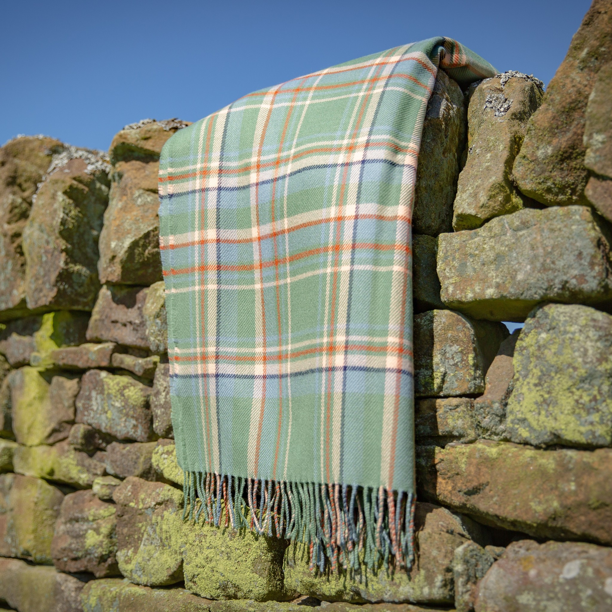 Highlands at Dawn Tartan Throw - Araminta Campbell