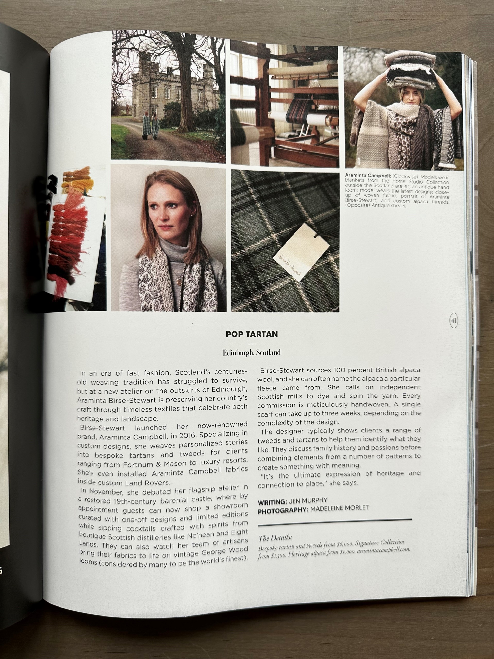 Dream Weavers – Feature in Oltre Luxury Travel Magazine – Araminta Campbell